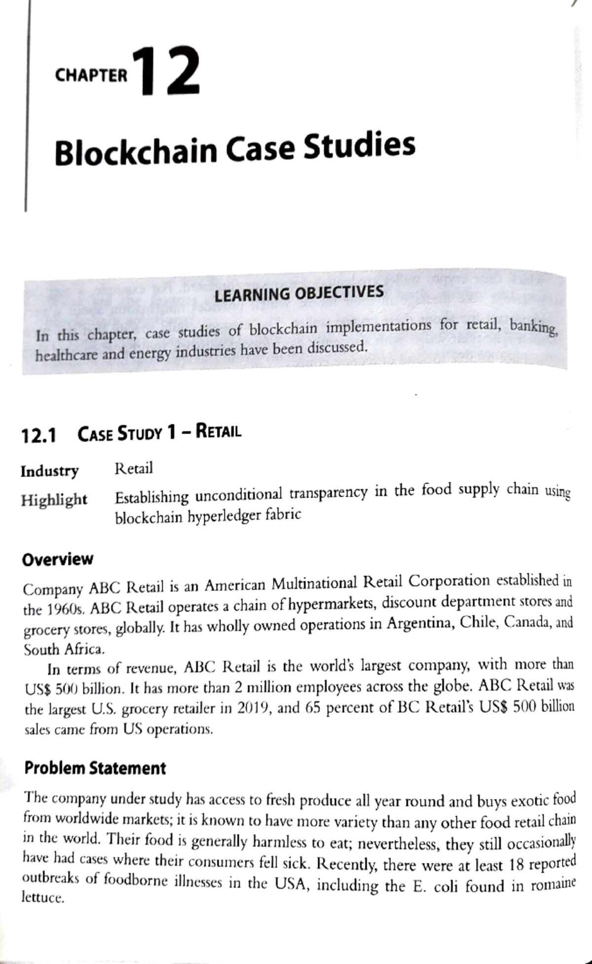 Chapter 12 - Blockchain and its application in supply chain management - CHAPTER 1 2 Blockchain ...