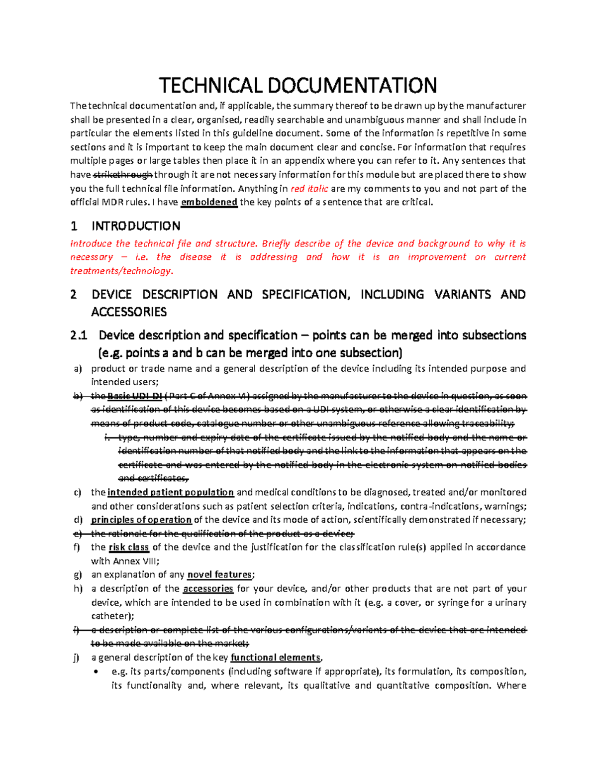 ME4427 - Technical File Guidline - TECHNICAL DOCUMENTATION The ...