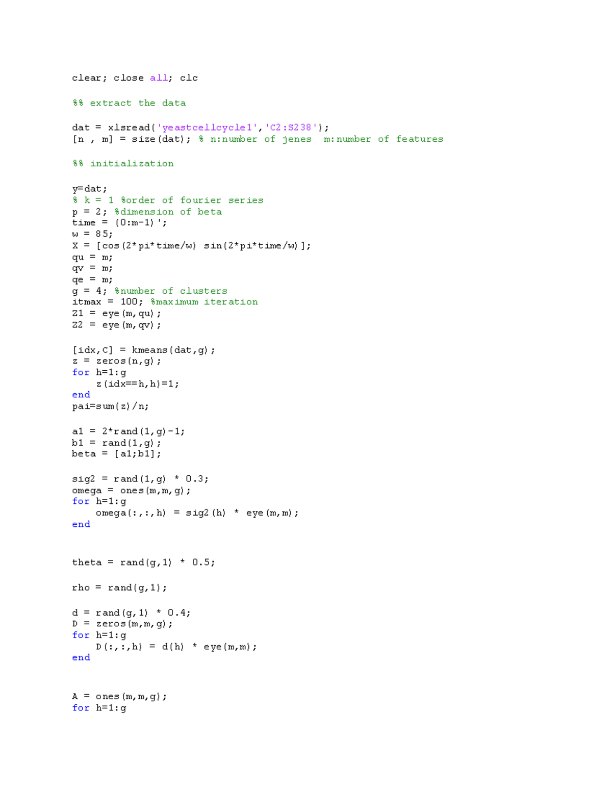 Bayesian Classification Matlab Code Warning Tt Undefined Function