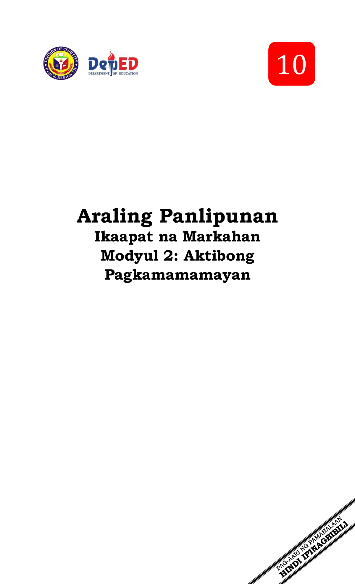 AP10-Q4-M2 - TALKS ABOUT the History of Asia - Araling Panlipunan Ikaapat na Markahan Modyul 2 ...