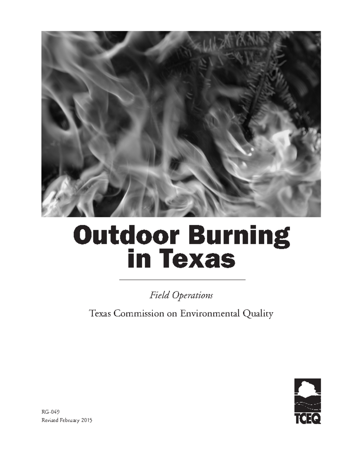 Outdoor burning in texas rg 49 - ~ -... ii1SI - TCEQ Outdoor Burning in ...