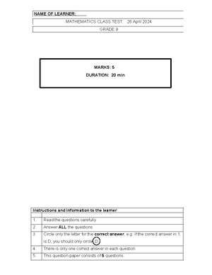 Mathematics Grade 8 TERM 2 Lesson Plans - 1. TOPIC: GEOMETRY OF ...