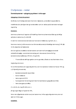 Kompendium - tre kapitler - Domstolene Byret Udgangspunktet er at ...