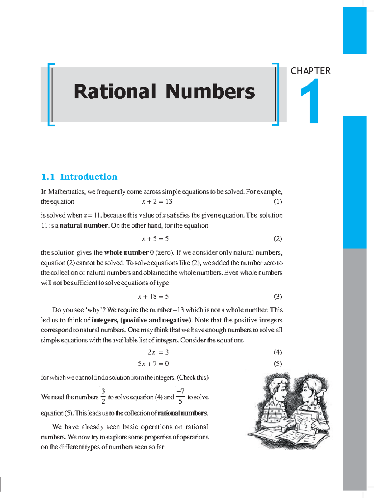 01 Rational number - bhed adin - RATIONAL NUMBERS 1 1 Introduction In ...