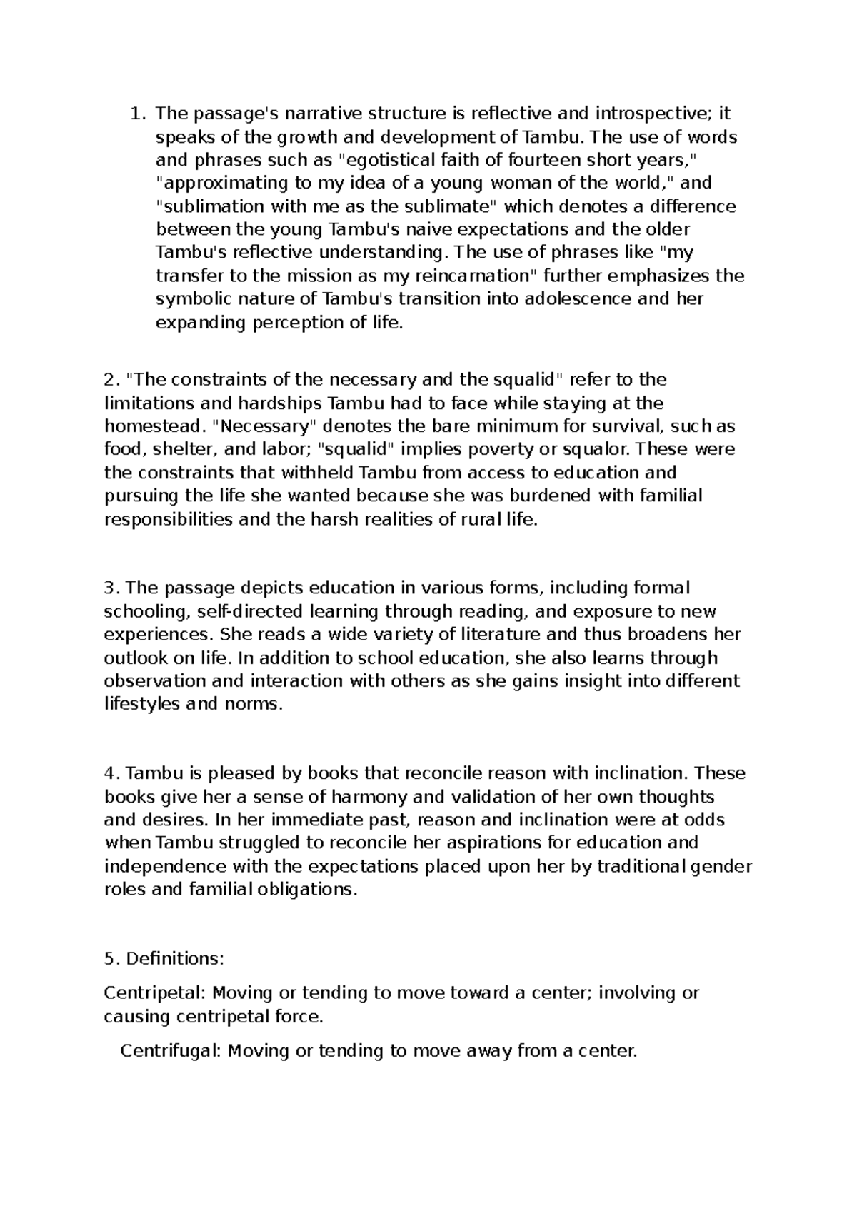 Week 13 Worksheet - The passage's narrative structure is reflective and ...