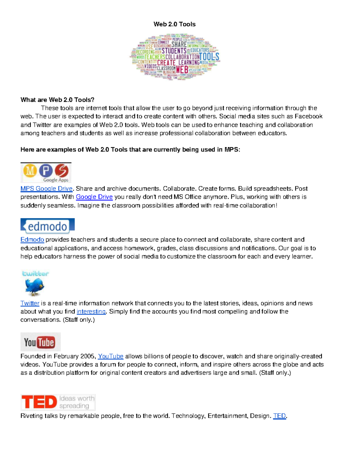 Web2 0tools - ..... - Web 2 Tools What are Web 2 Tools? These tools are ...