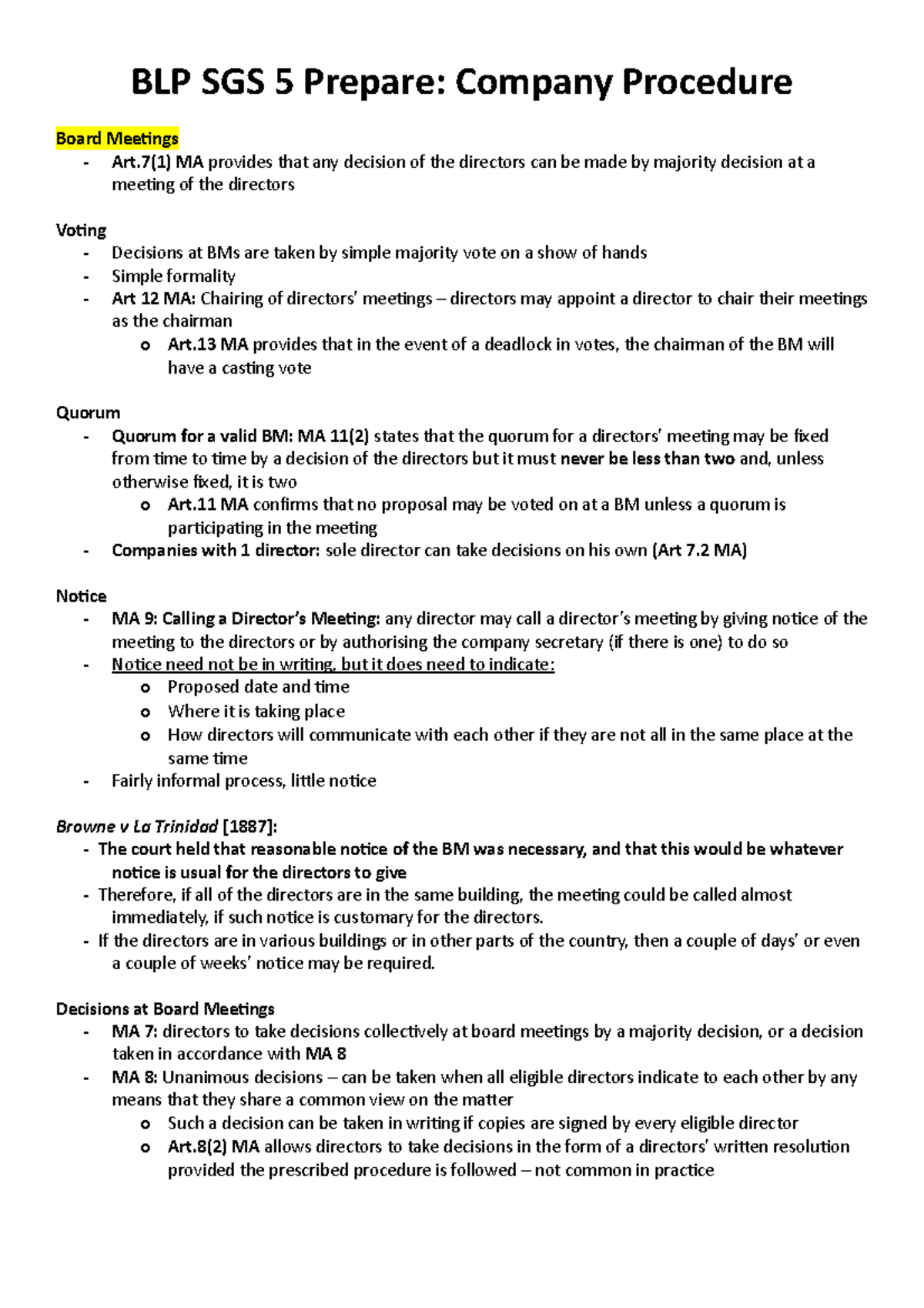 SGS 5 Prepare - Company Procedure - BLP SGS 5 Prepare: Company ...
