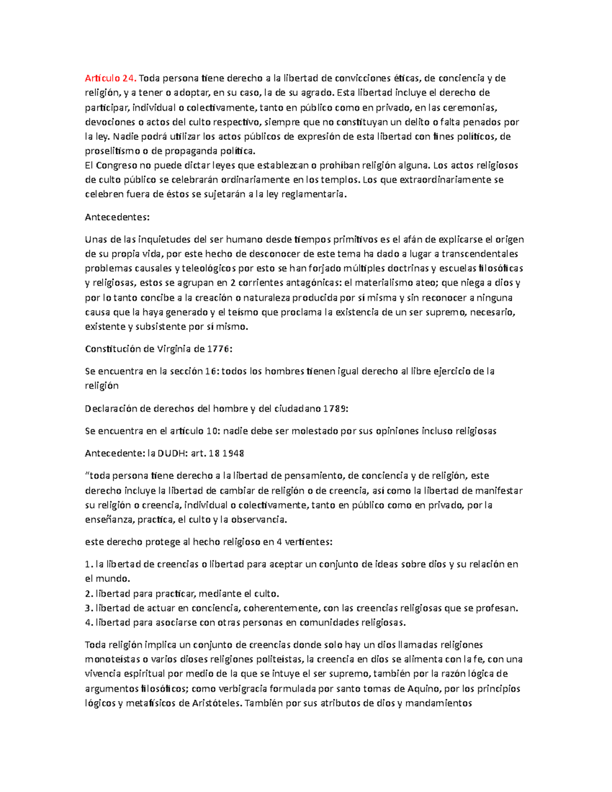 Artículo 24 presentacion - Artículo 24. Toda persona tiene derecho a la ...