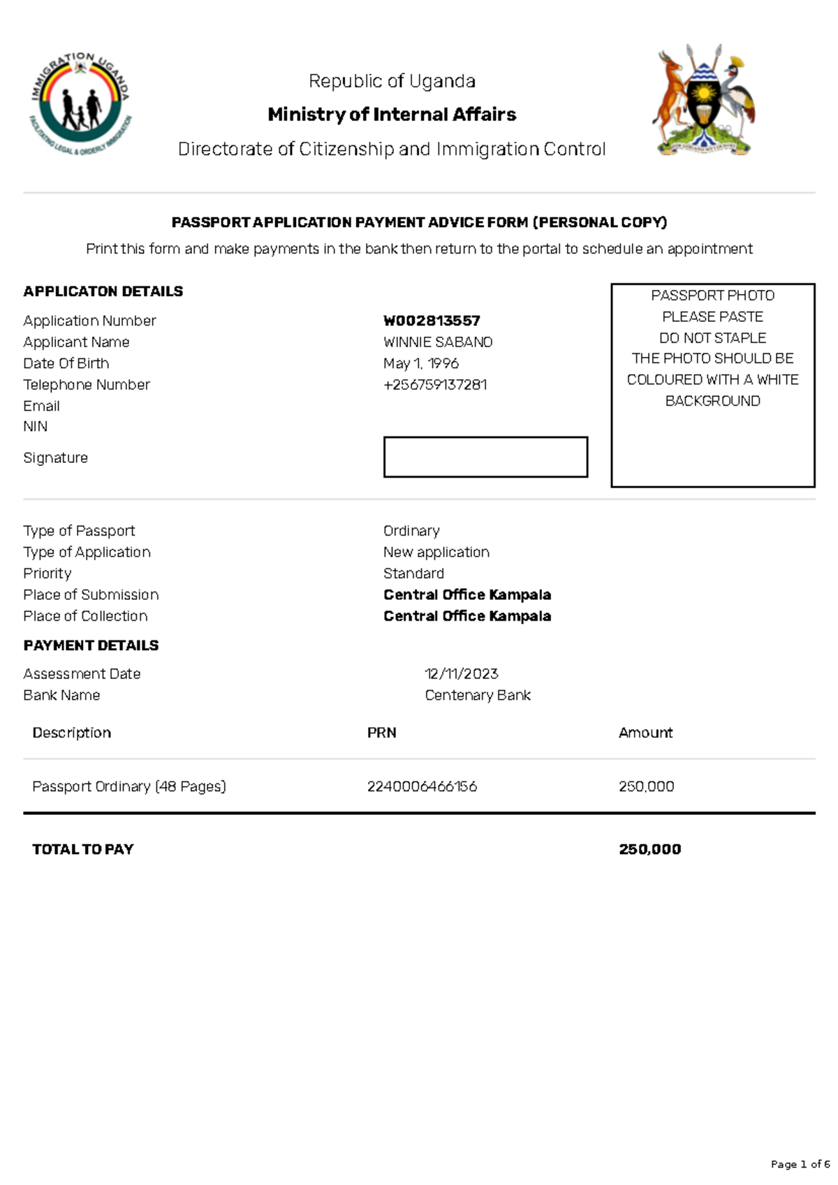 F3eb631a 25ed 424f 9137 1386101 df054 - Republic of Uganda Ministry of ...