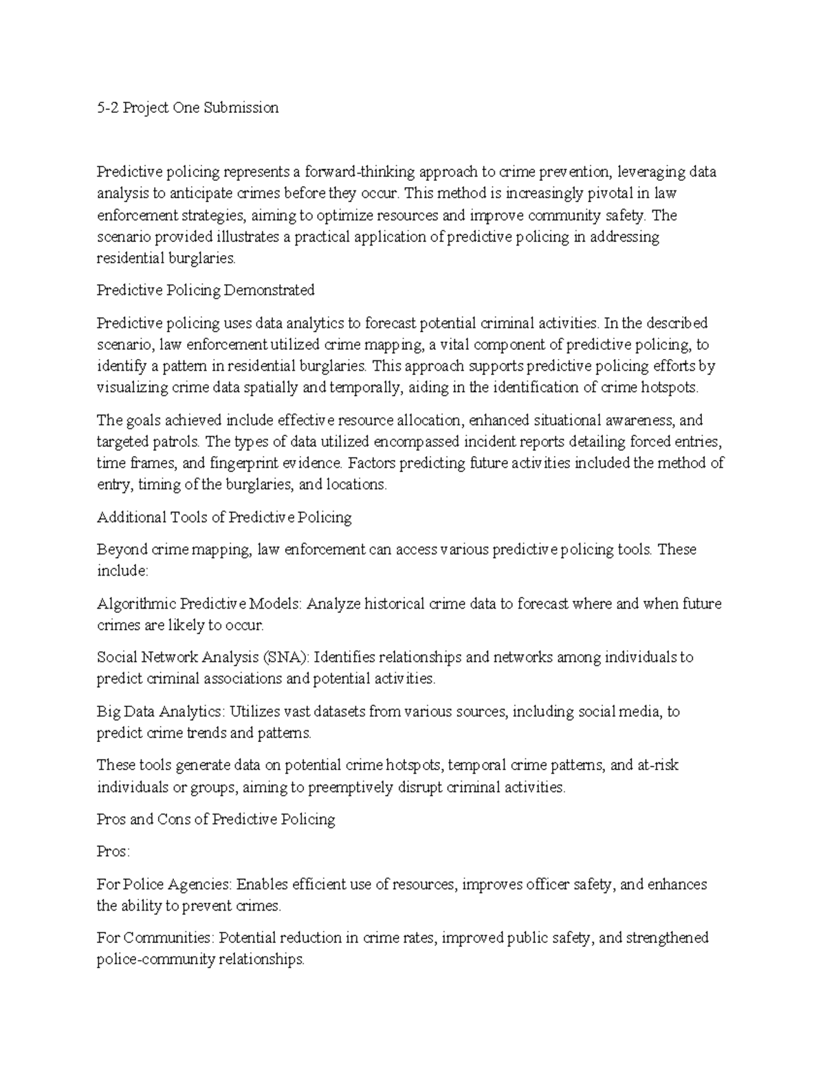 5-2 Project One Submission - 5-2 Project One Submission Predictive ...