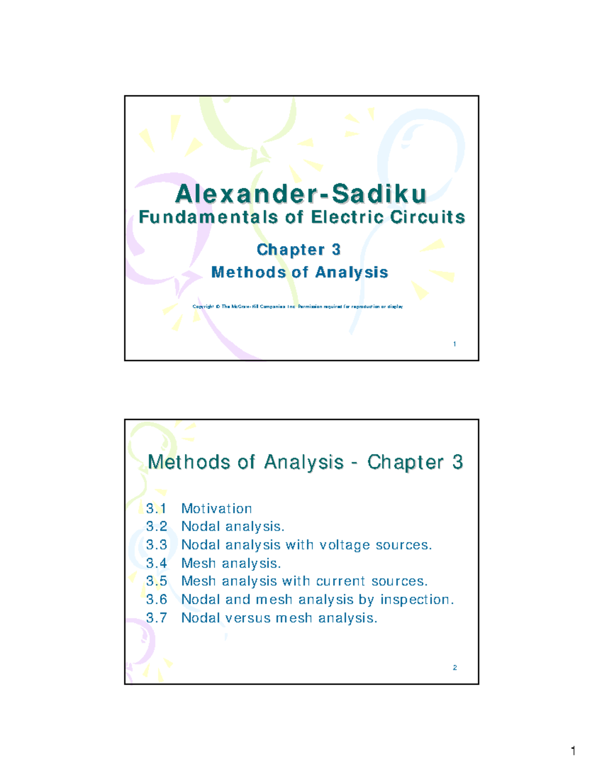 Alexander-Sadiku Fundamentals of Electric Circuits Chapter 3 - 1 ...