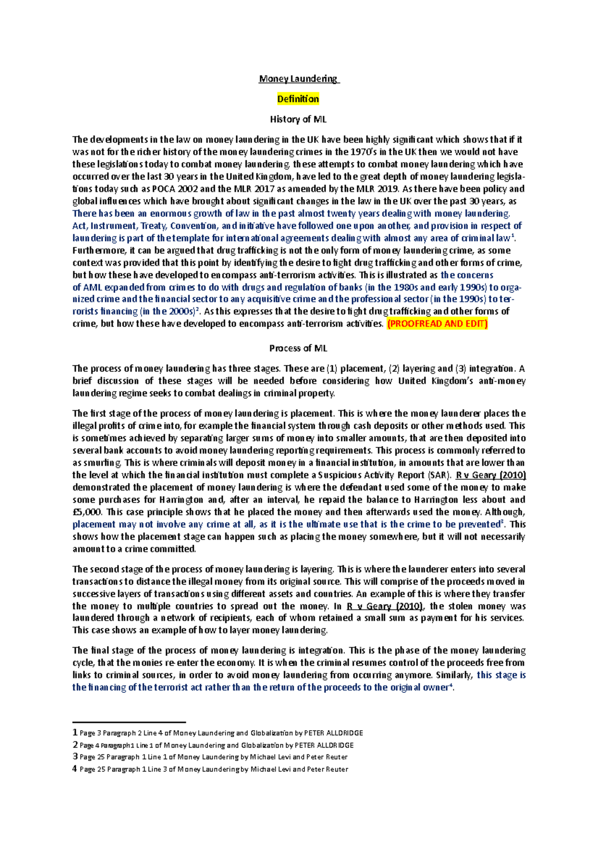 Money Laundering Past Paper Questions Document - Money Laundering ...