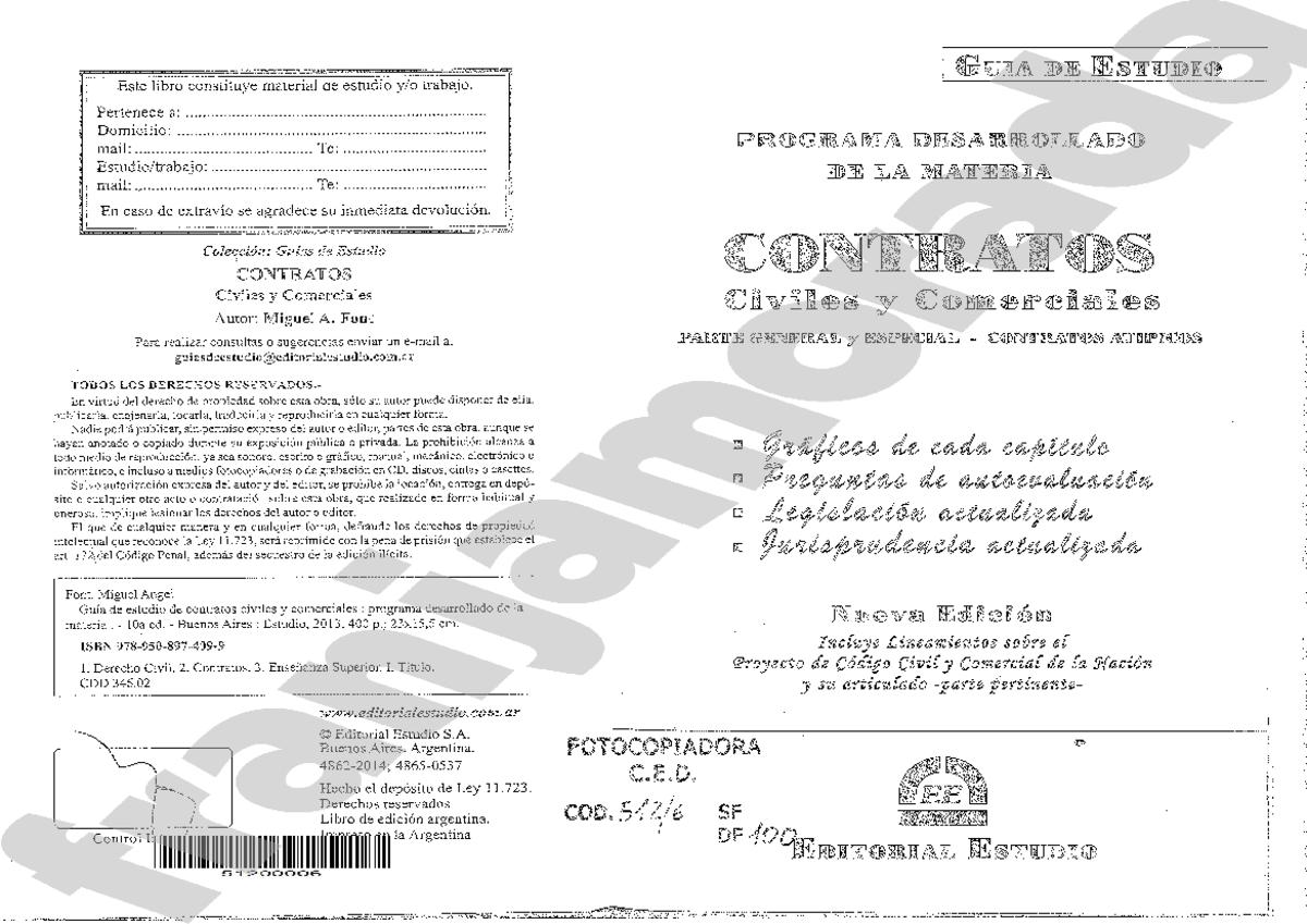 Guia-de-Contratos - es una guía para ayudarse en el estudio - Contratos ...