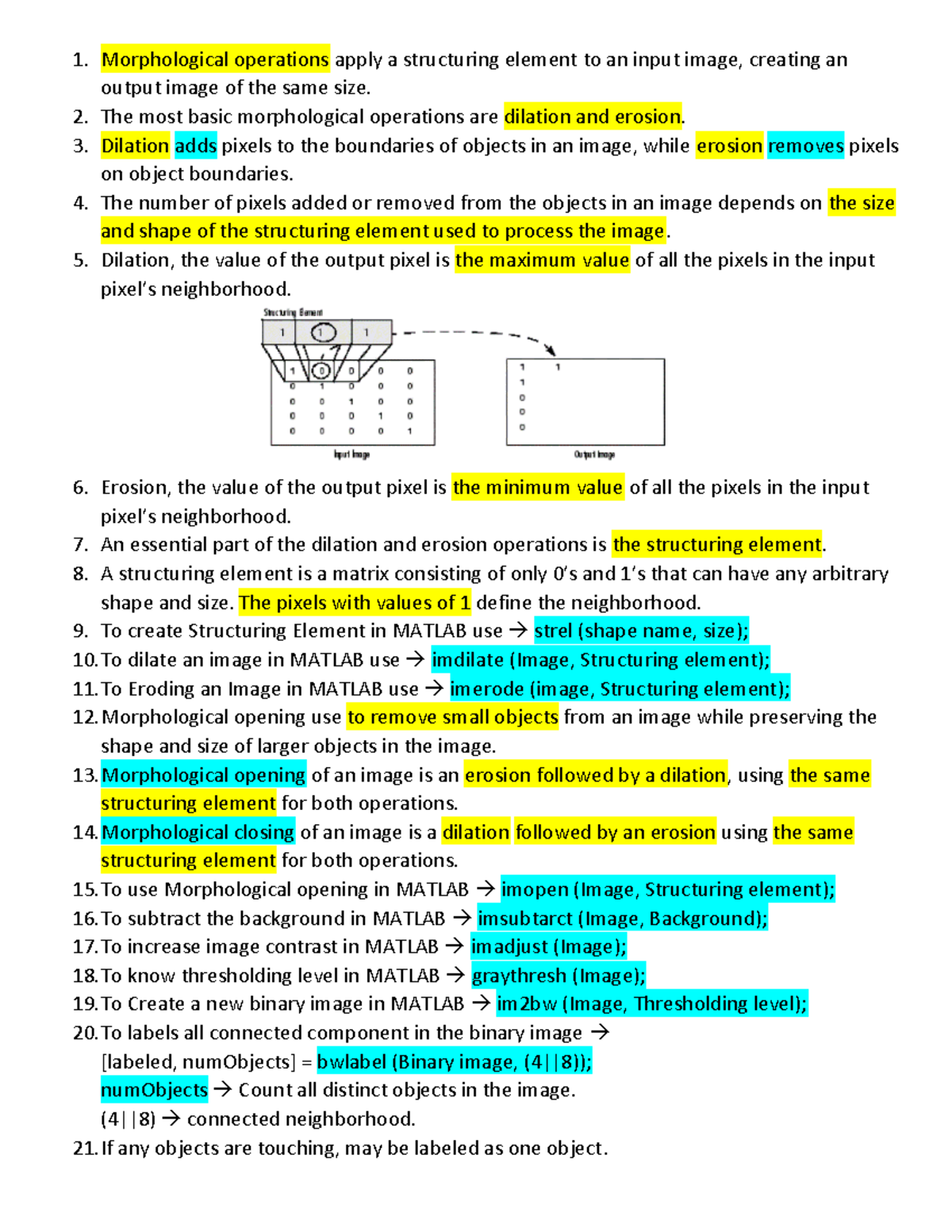 Morphological Operations - The most basic morphological operations are ...