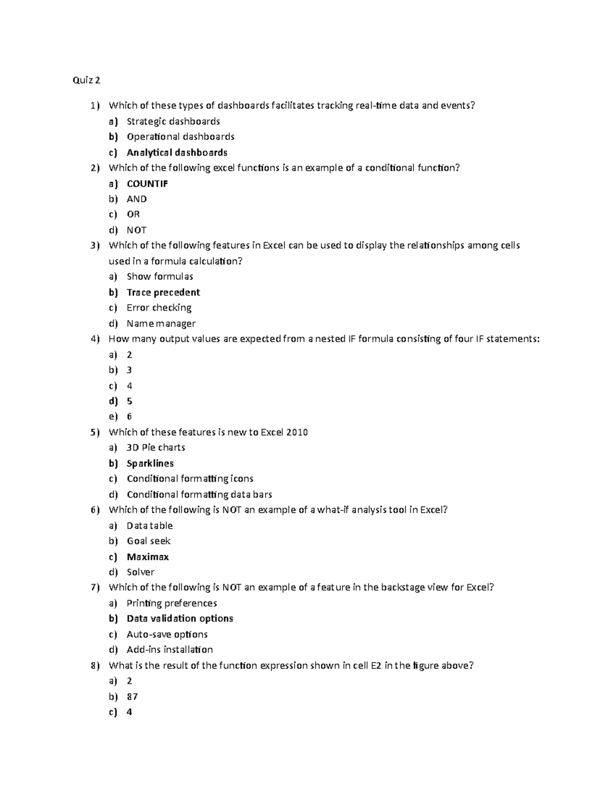 QUIZ 2 3 March, questions and answers - Quiz 2 1) Which of these types ...