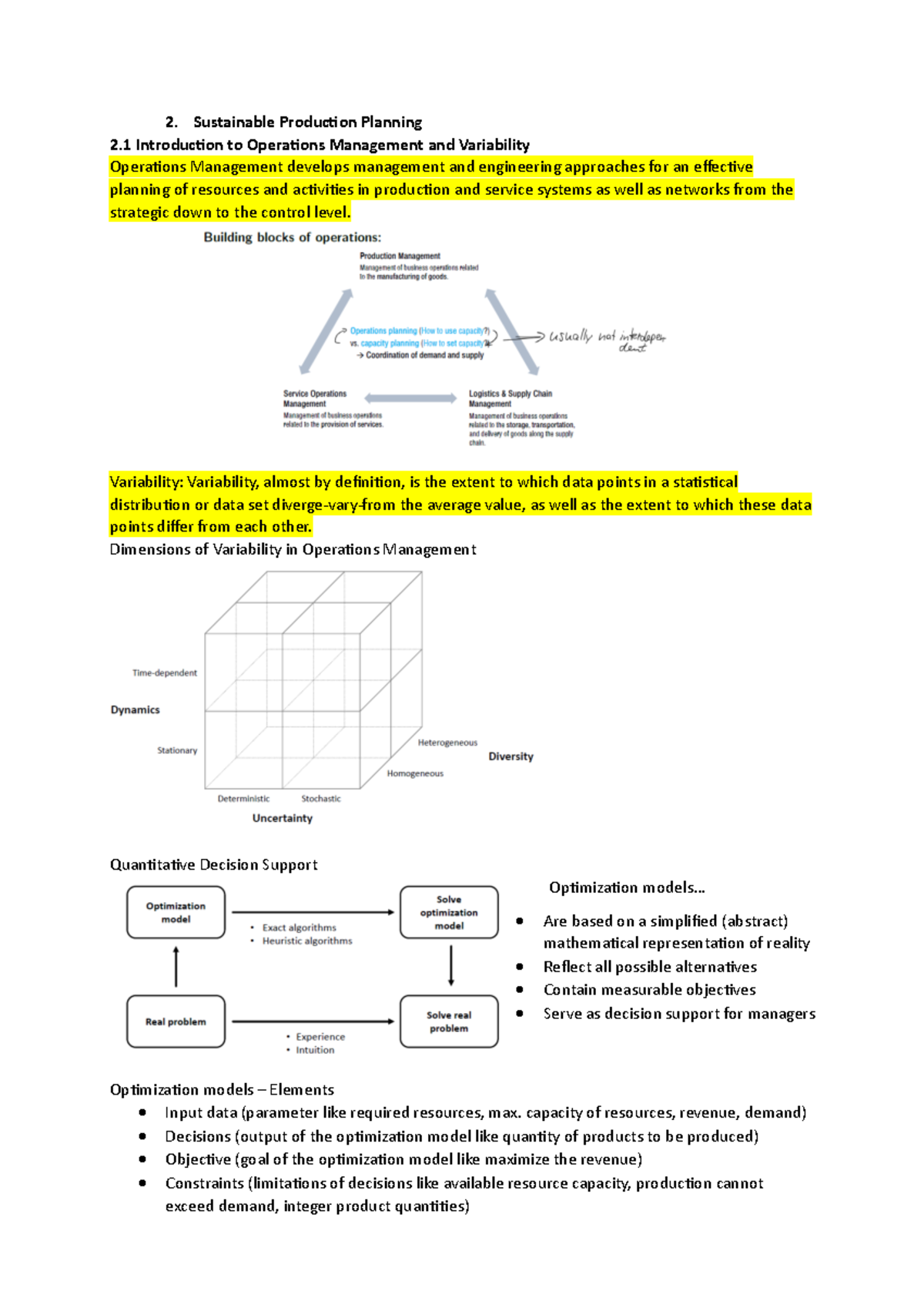 2.1 Intro to OPM and Variability - Are based on a simplified (abstract ...
