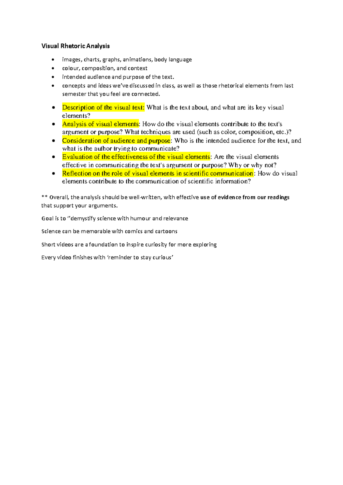 Visual Analysis Draft - Visual Rhetoric Analysis images, charts, graphs ...