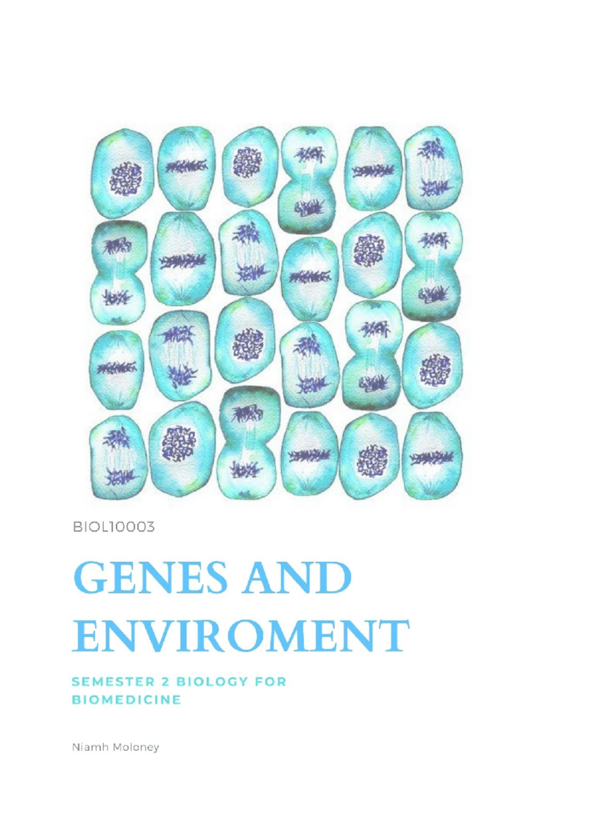 Bio Sem 2 notes - genes and environment - Genetics and the study of ...