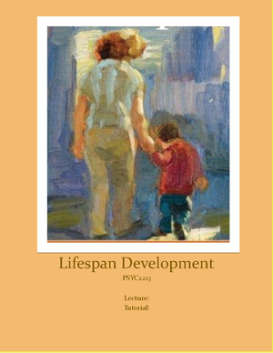 Lifespan Development lectures - Lifespan Development Lecture One: Introduction & methods for ...
