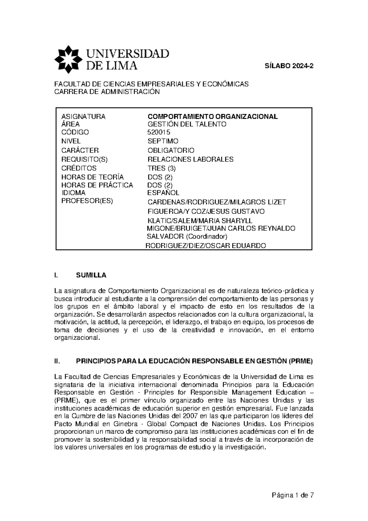 Sílabo CO 2024-2 - dejame usar el material p ctm - FACULTAD DE CIENCIAS EMPRESARIALES Y ...
