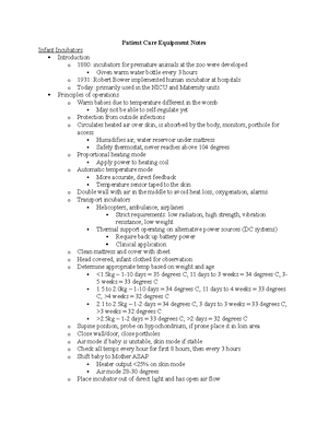 PCE 4 - Preventing and Resolving Medical Equipment problems notes ...
