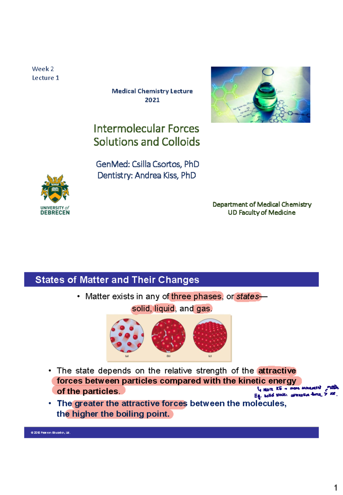 2.1 lecture 2021 intermolforces solutions colloids - Intermolecular ...