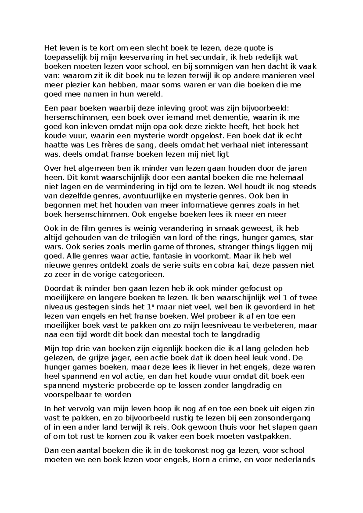 Het leven is te kort om een slecht boek te lezen - Een paar boeken ...