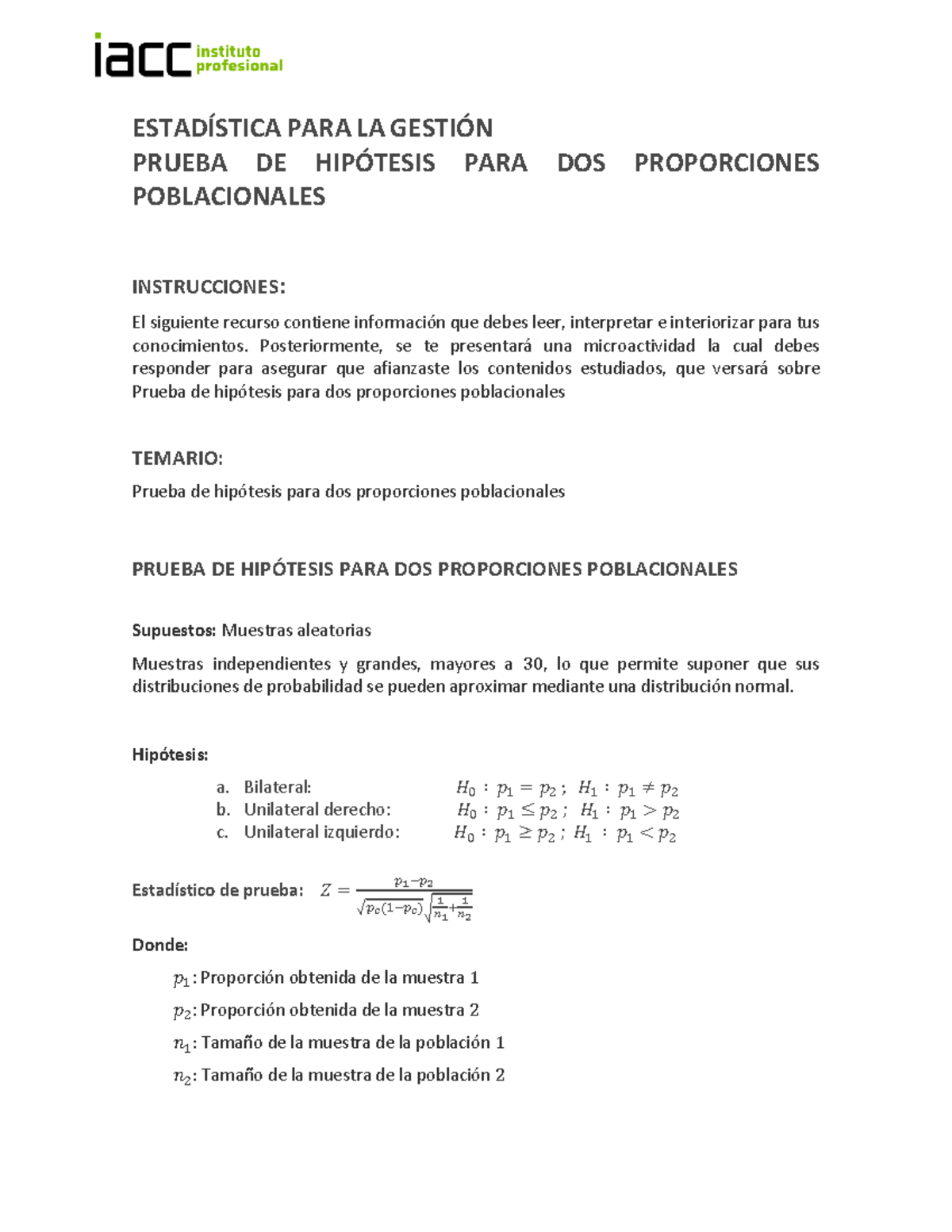 S6 Interactivo Microactividad Profundizacion ACC Estgt 1103 - ESTADÍSTICA PARA LA GESTIÓN PRUEBA ...