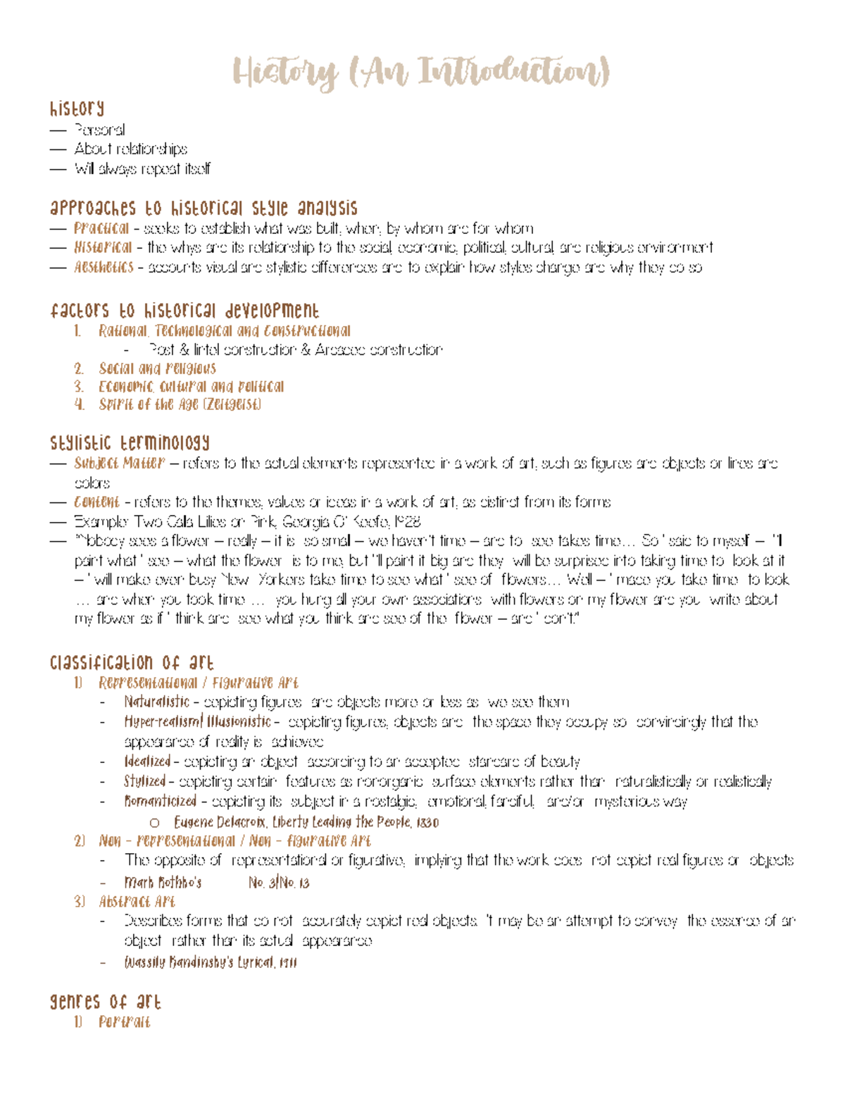 History of Interior Design Lecture Notes 101 - History (An Introduction ...