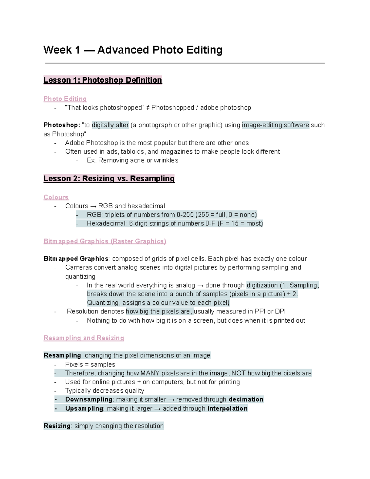 Week 1 — Advanced Photo Editing - Week 1 — Advanced Photo Editing ...