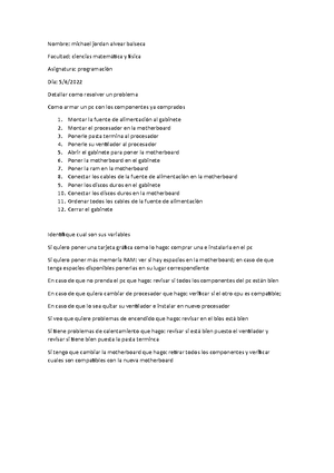 Project script form Nivel Inicial - Speaking project (script) Topic ...