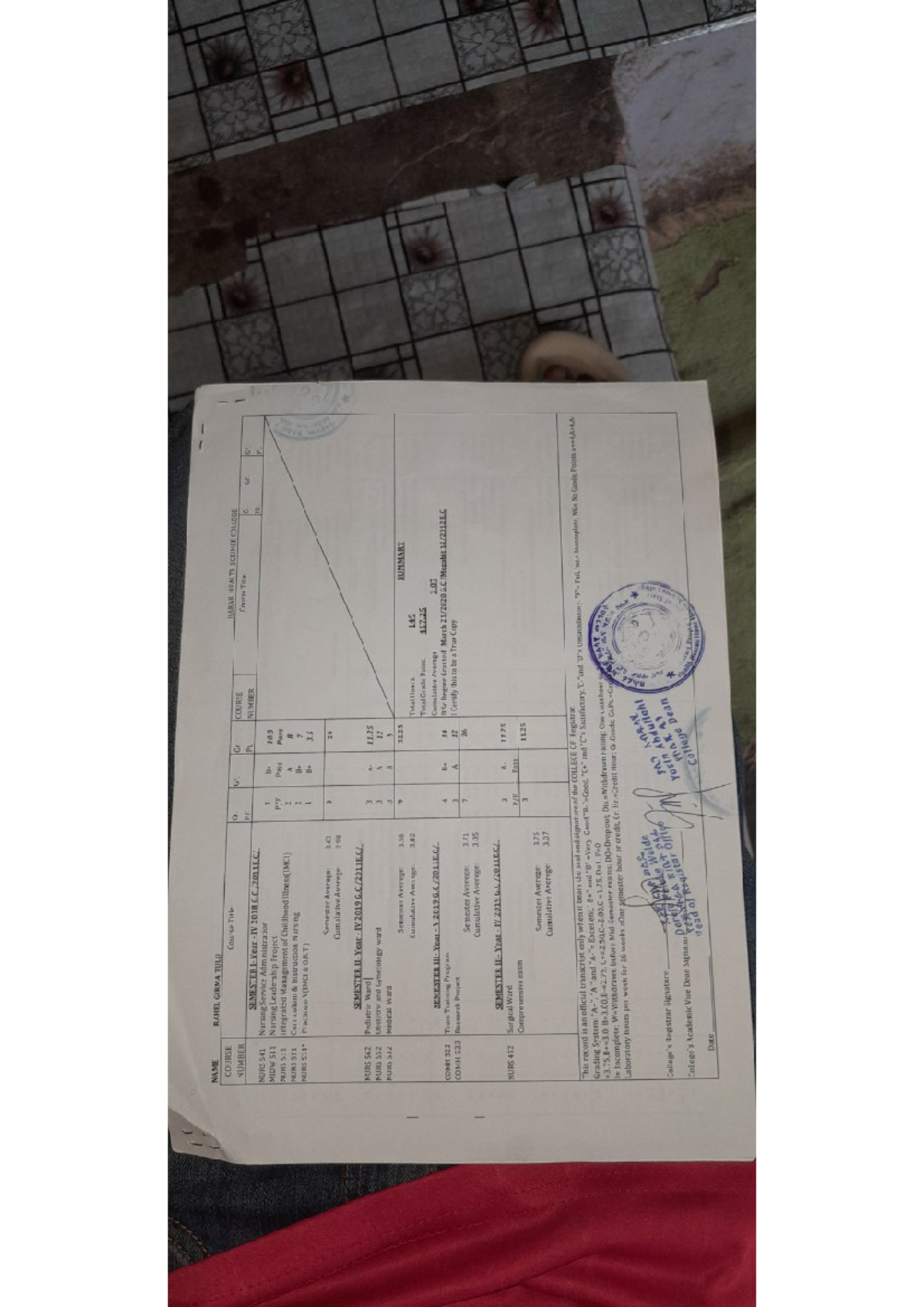 Image to pdf 25-May-2024 - NAME RAHEL GIRMA TULU HARAR HEALTH SCEINCE COLLEGE COURSE Course ...