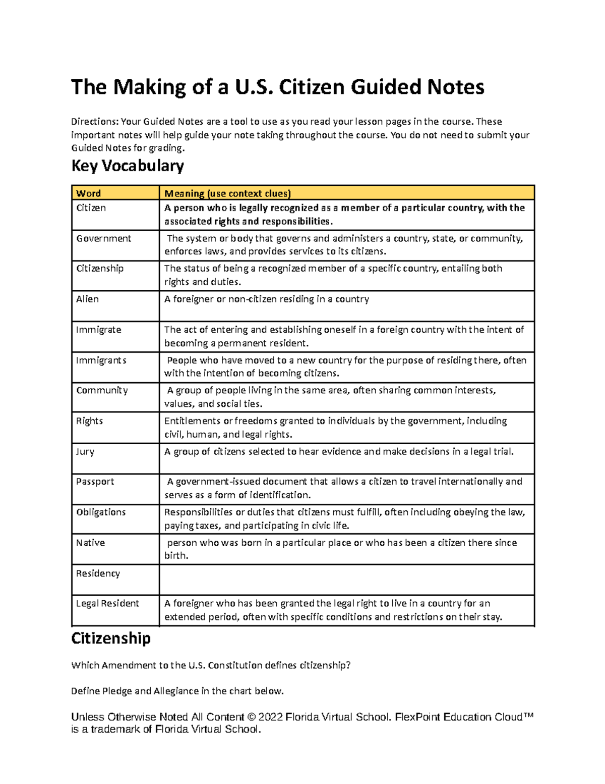 01 05 guidednotes - ngdrighirudhugi - The Making of a U. Citizen Guided ...
