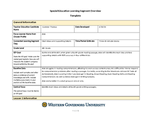 QIM1-QIM1 Task 1 Specialized Reading Writing and Mathematics ...