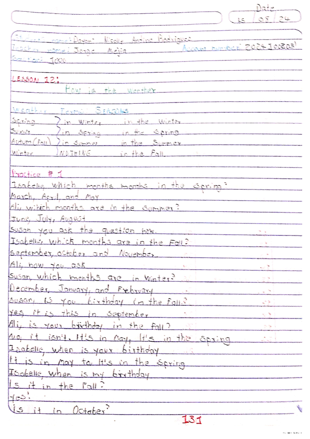 Andino dayani U3T4a44 - Descripcion en ingles.. - Date is 08 24 Student ...