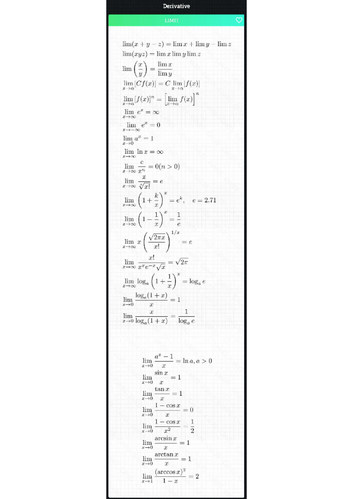 Maths Formula Book - BITS WILP M Tech Data Science & Engineering - Studocu