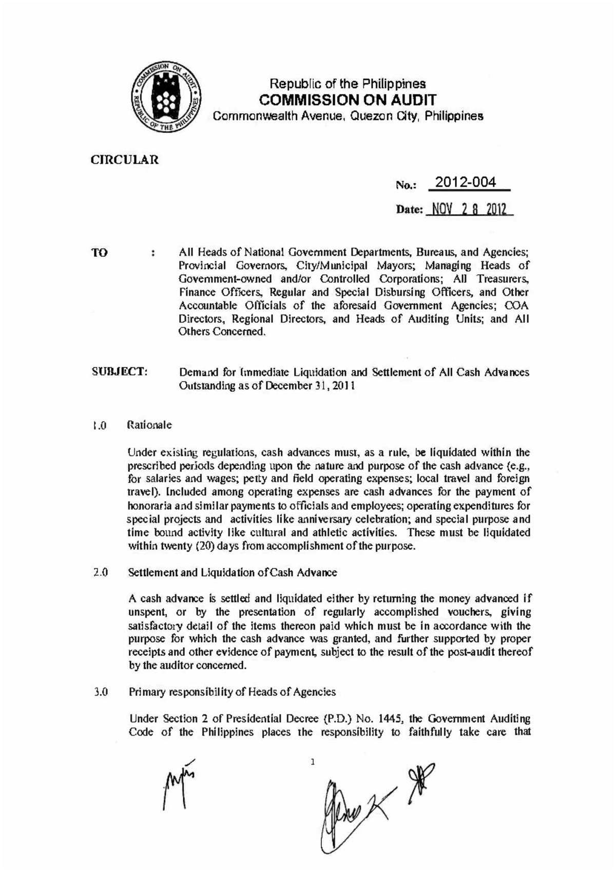 COA- Circular-NO - COA - Republic of the Philippines COMMISSION ON ...
