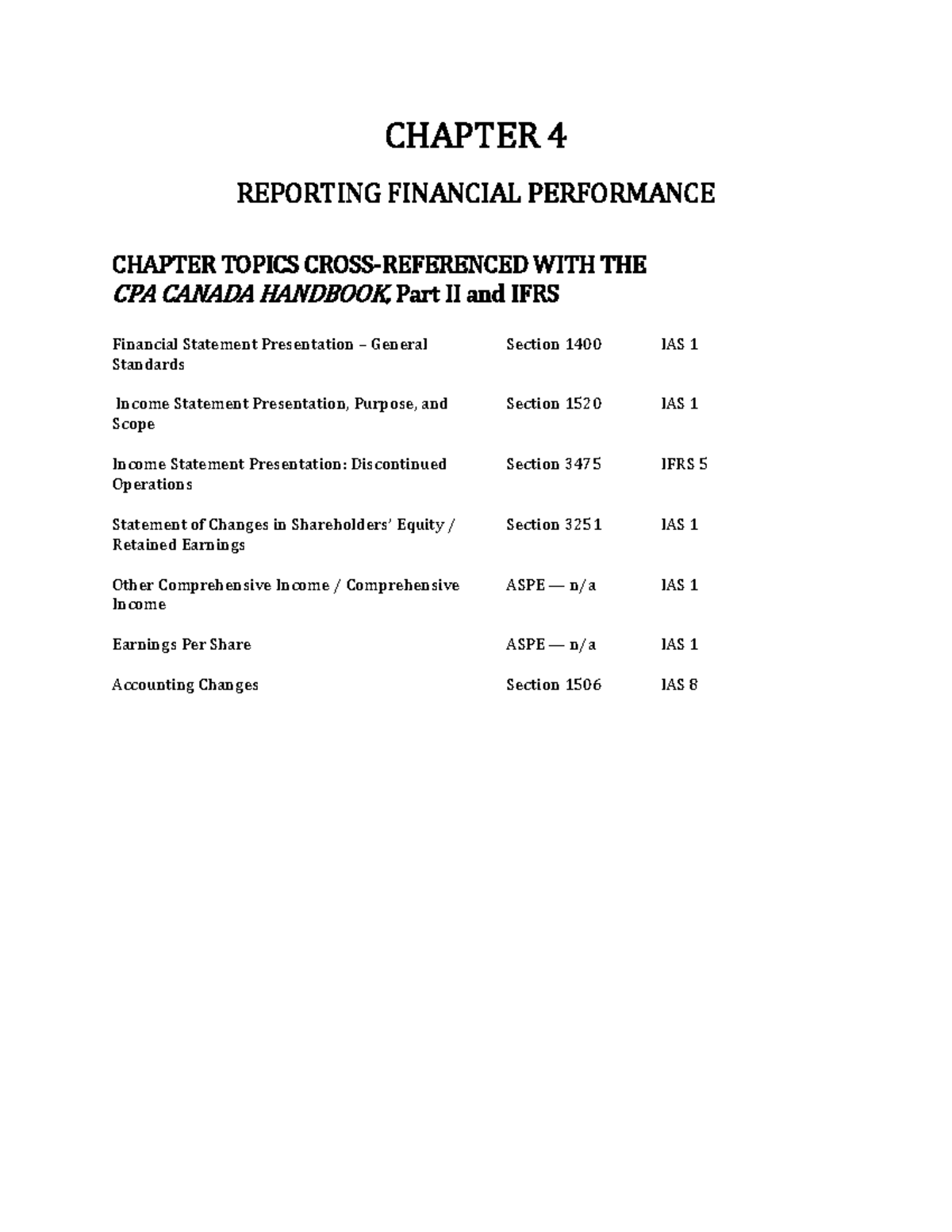 Notes - Chapter 4 - lecture summary - CHAPTER 4 REPORTING FINANCIAL ...