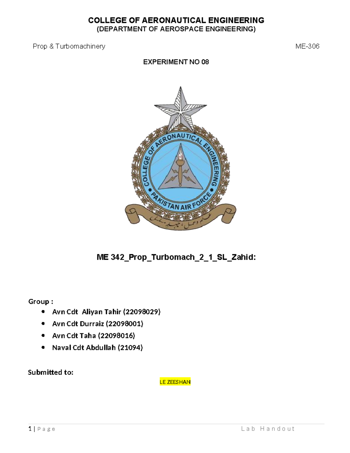 DETERMINATION OF JET REACTION FORCE, JET VELOCITY AND NOZZLE EFFICIENCY ...