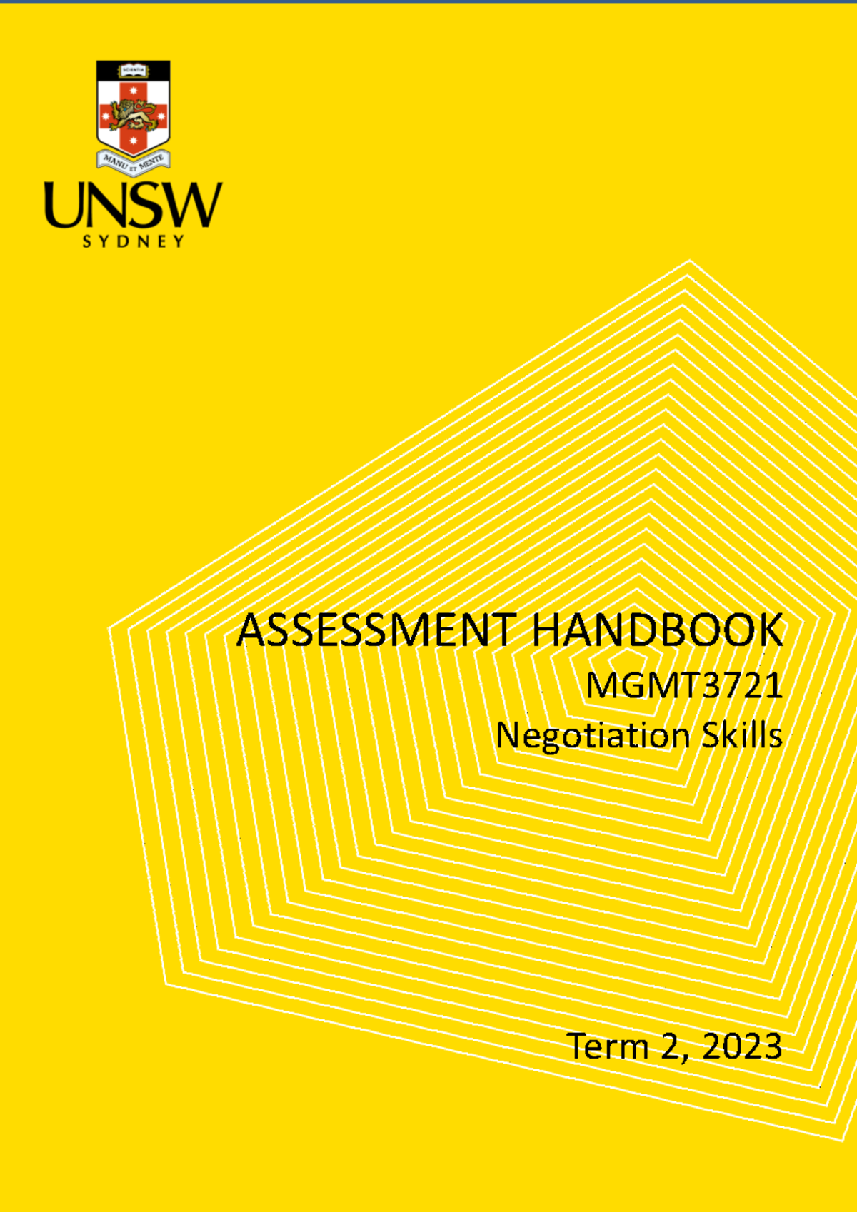 MGMT3721 Assessments Handbook (T2 2023) - MGMT3721 - UNSW Sydney - Studocu
