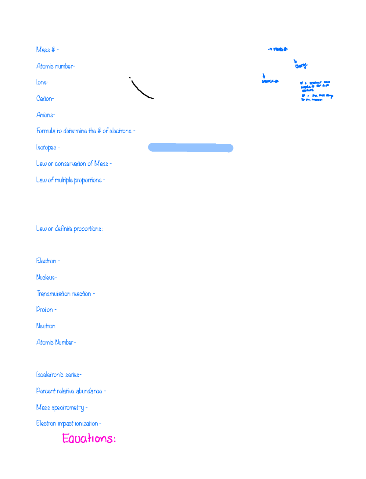 Chem 106 Chapter 2 - Mass # - number OF protons plus neutrons Atomic ...