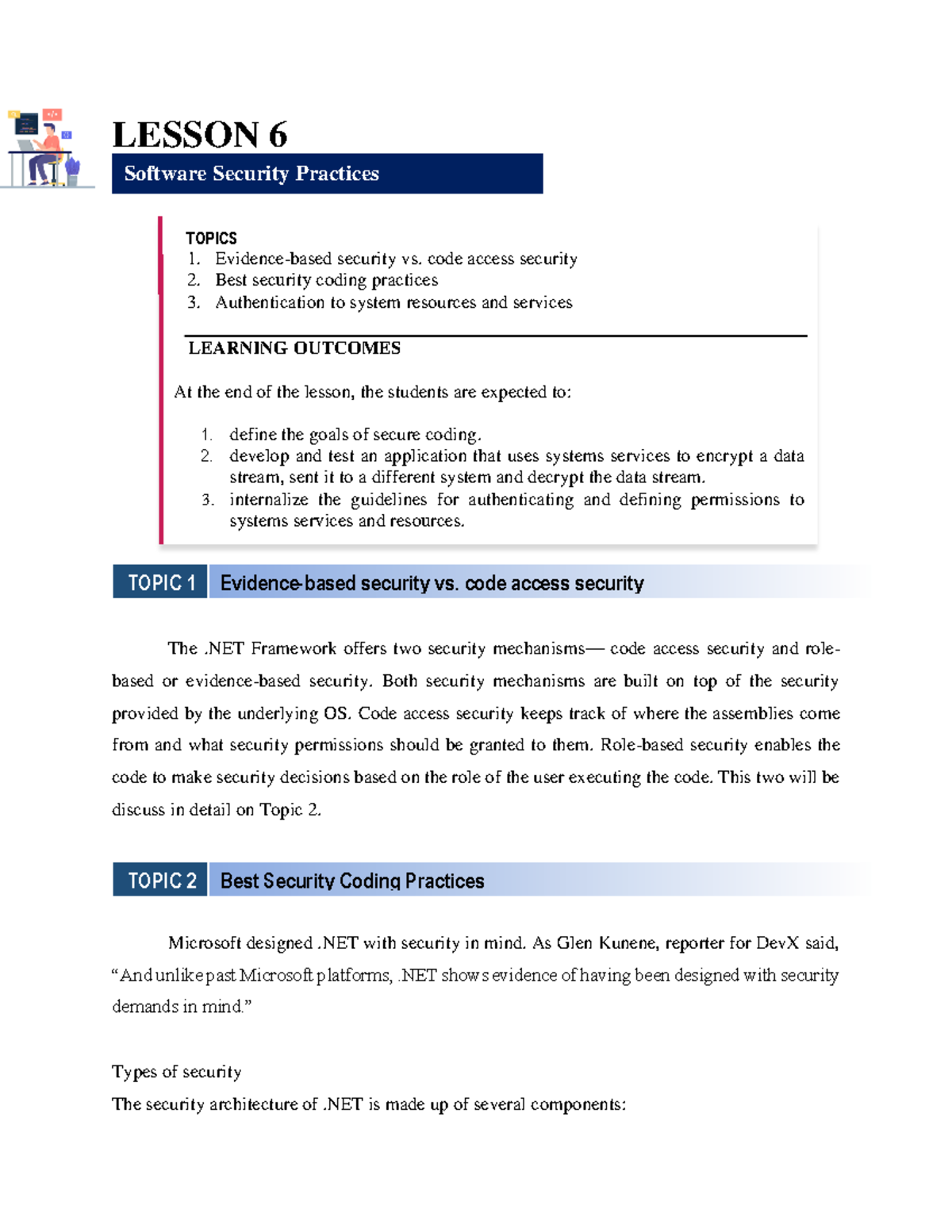 Lesson-6 - This lesson is such a good content - Software Security ...