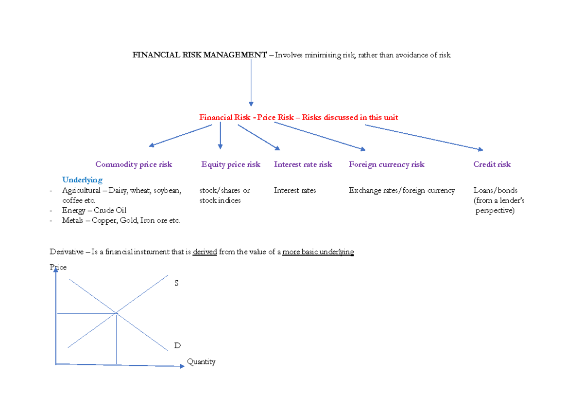 FIN30014 Lecture notes Topic 1 Part I - FINANCIAL RISK MANAGEMENT ...