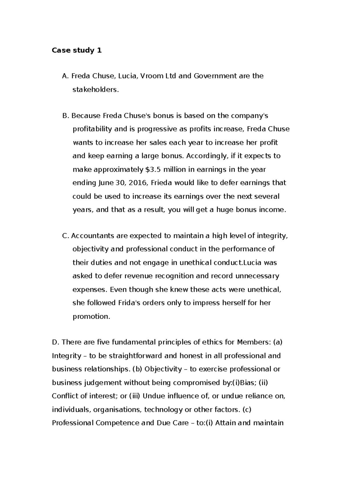Assessment 3 - tacc606 assignment information - Case study 1 A. Freda ...