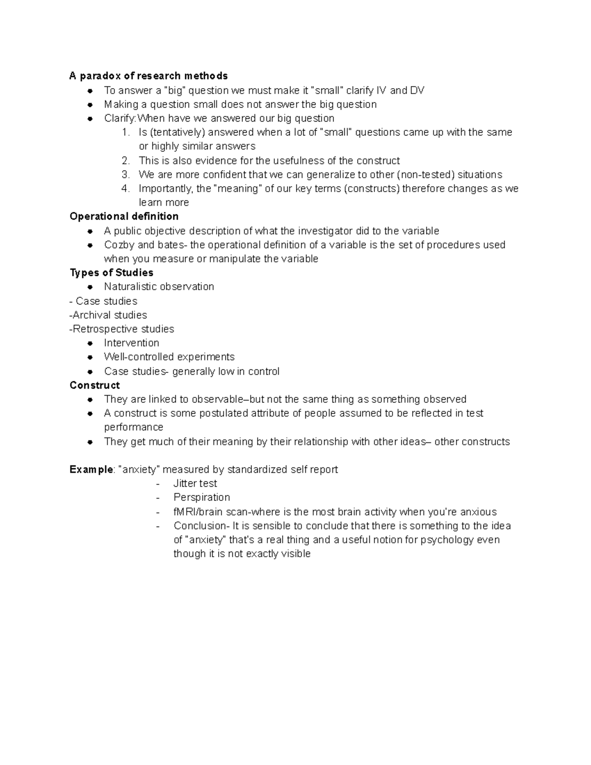 Psychology 2305 week 3 - Professor Donald Foss, basically introducing ...