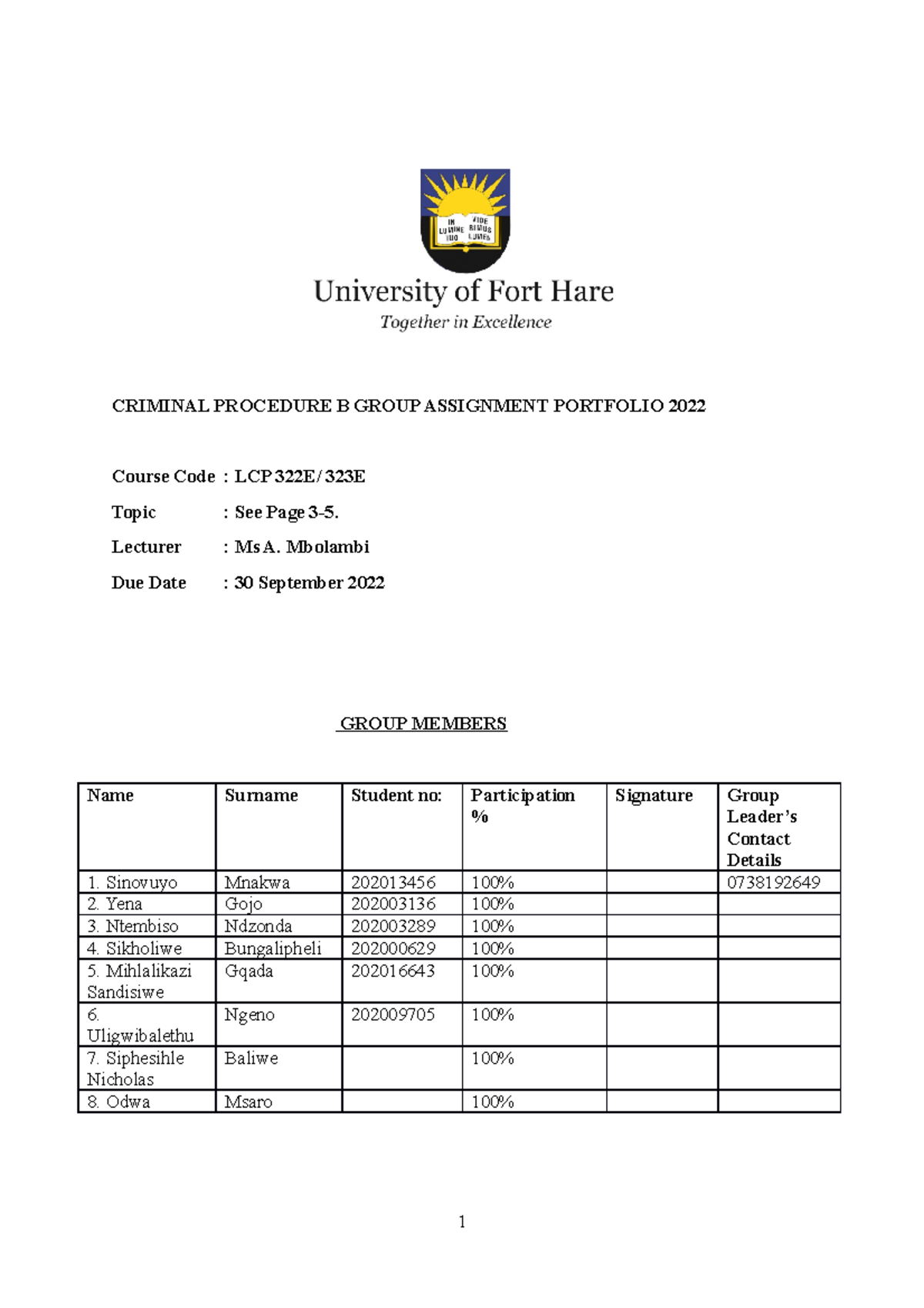criminal-procedure-b-group-assignment-portfolio-2022-criminal