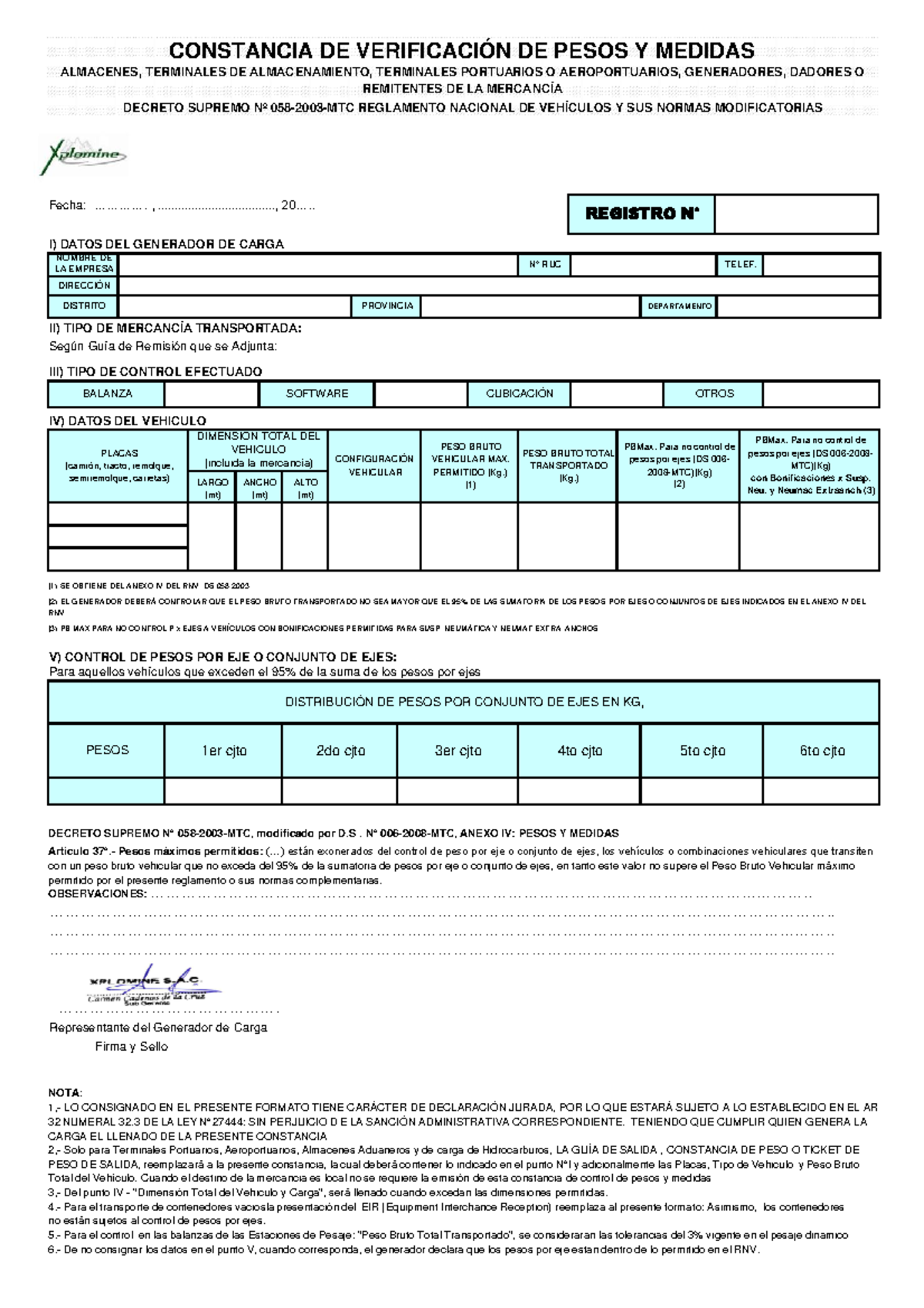 Formato DE Pesos Y Medidas(2) - Fecha