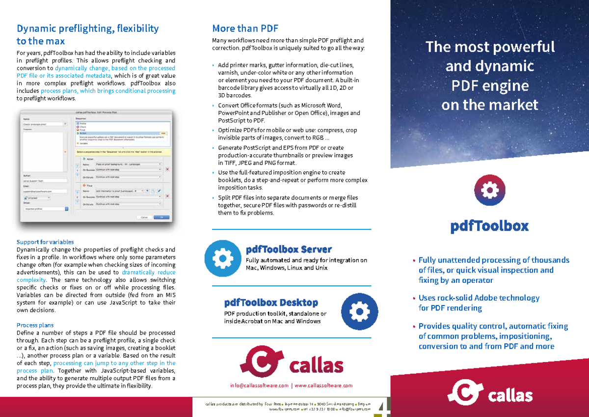 Folder pdf Toolbox 10 EN LR - Fully unattended processing of thousands ...