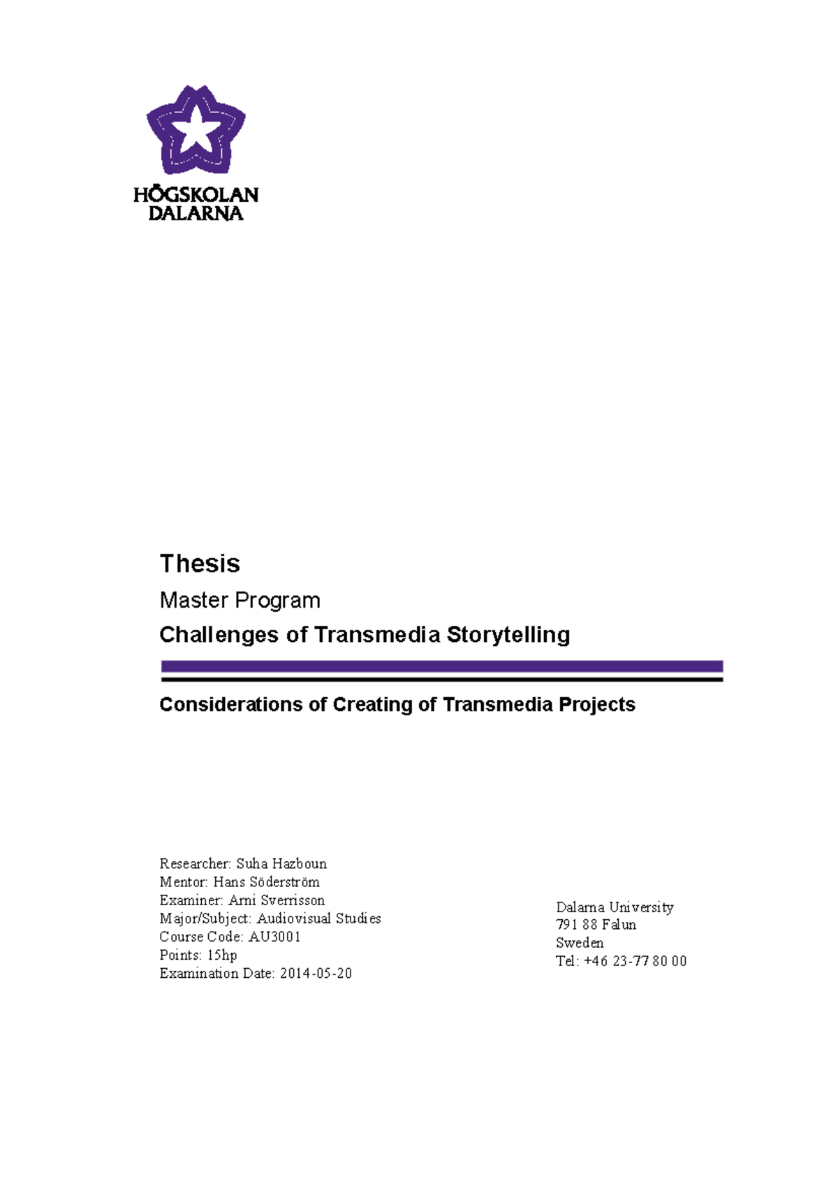 Transmedia jenkins - fydtfuif - Thesis Master Program Challenges of ...