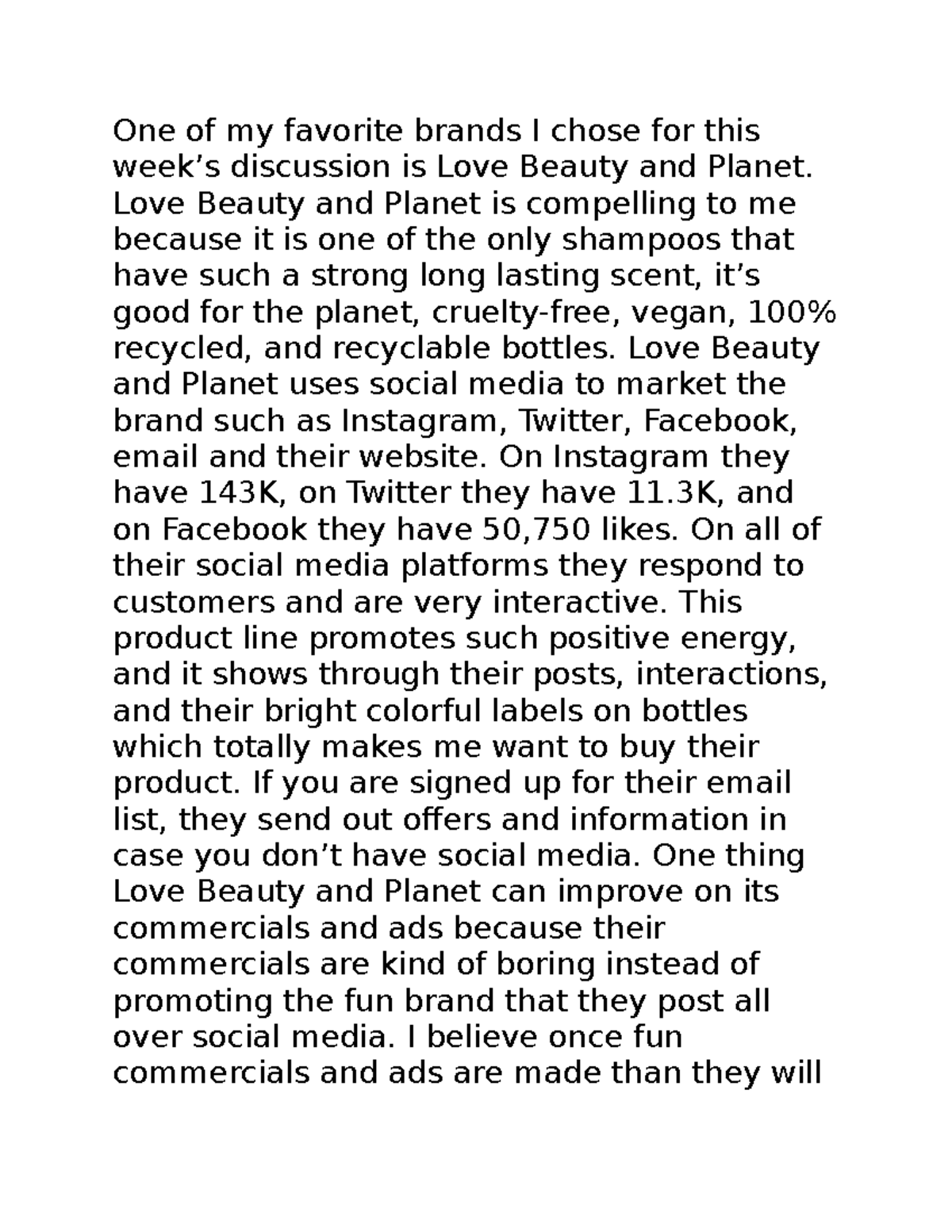 Discussion Love Beauty Planet - One of my favorite brands I chose for ...